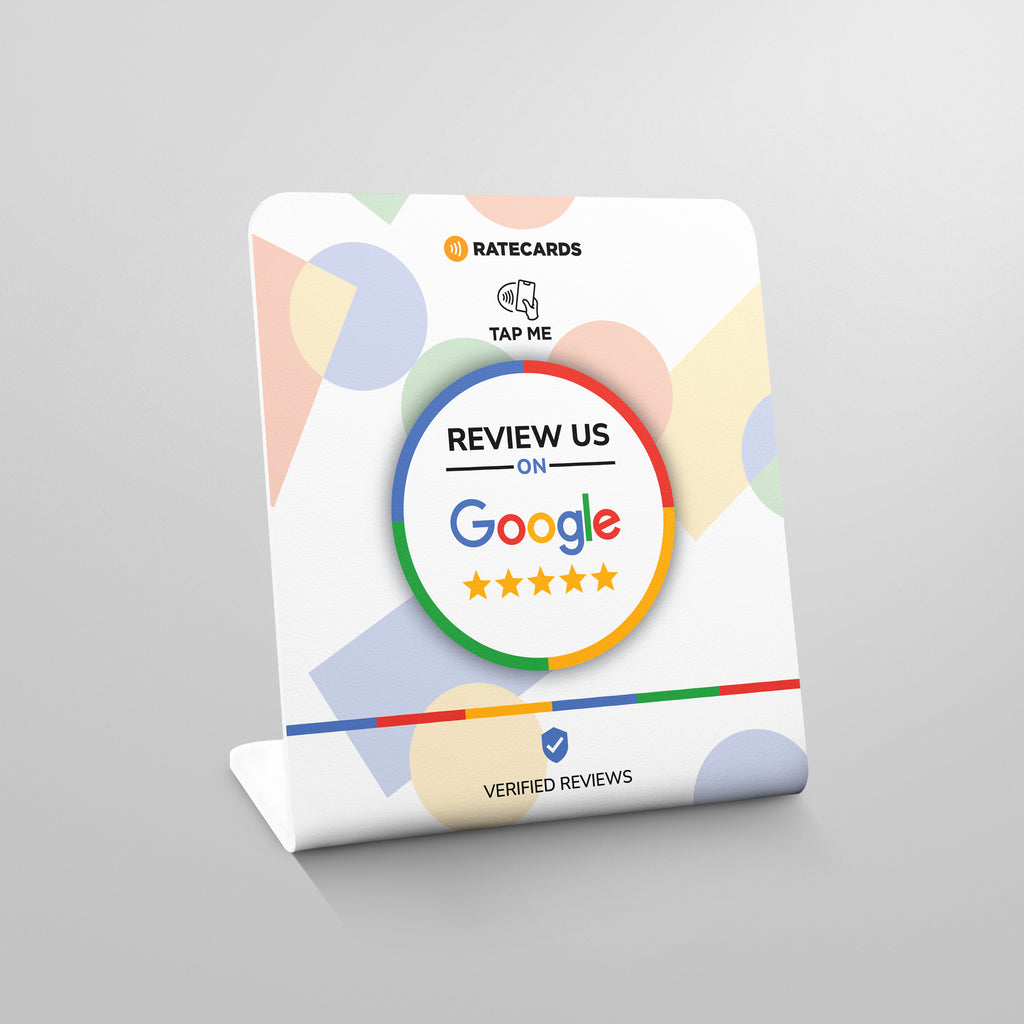 Google Review Stand | RATECARDS™ | Get more Google reviews