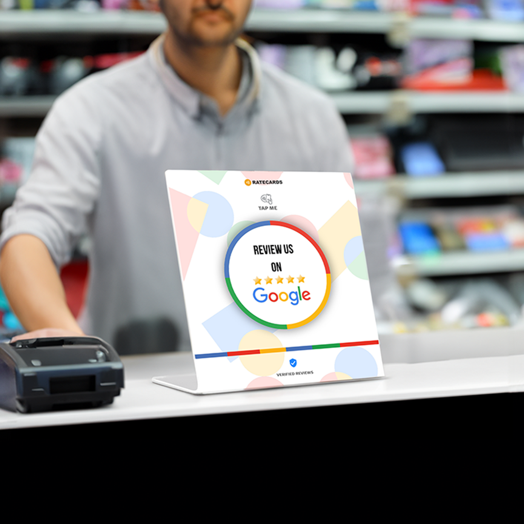 Google Review Card | RATECARDS™ | Get more Google reviews