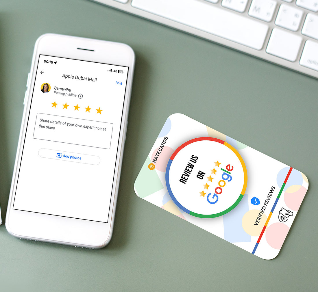 The original Google Review Card | RATECARDS™