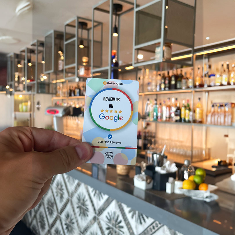 Google Review Stand | RATECARDS™ | Get more Google reviews